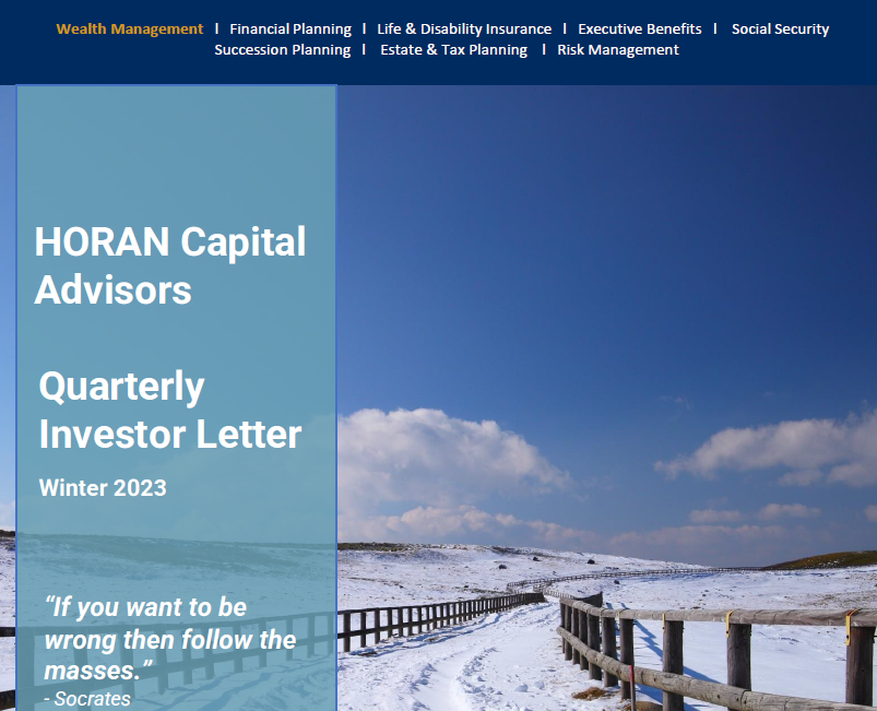 Winter 2023 Investor Letter: Markets Like Presidential Election Years | HORAN Wealth